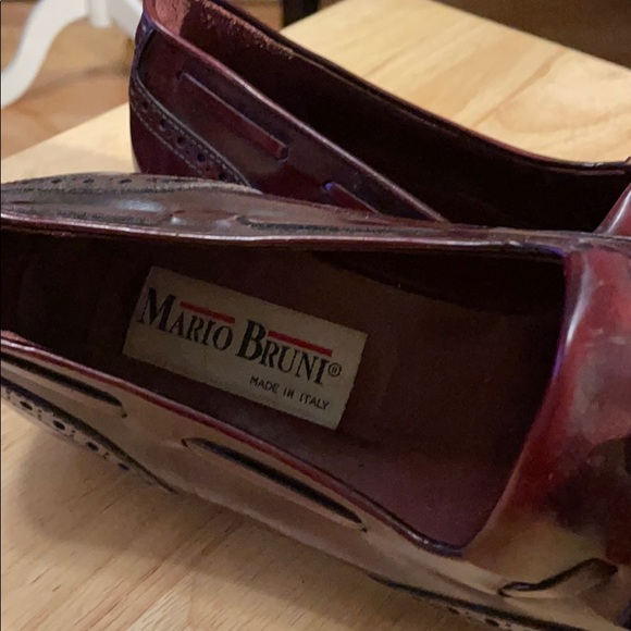 mario bruni | Shoes | Mens Vintage Mario Bruni Sz 9 Wine Color | Poshmark